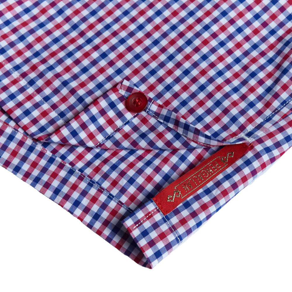 Men’s Designer Underwear | Slim-Fit Boxers Red/White/Blue Check | Pengallan